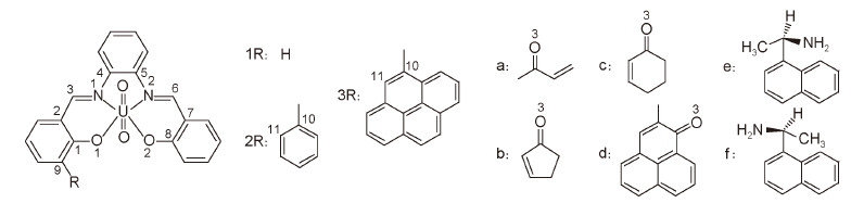 铀酰-Salophen受体对α, β-不饱和羰基化合物及手性客体的分子识别