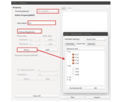 ReaxFF MD局部区域反应追踪与物理性质可视化分析