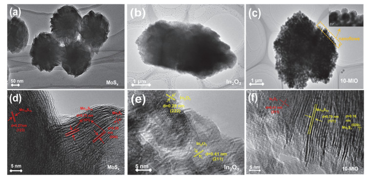 In 2 O 3 修饰三维纳米花MoS x 构建S型异质结用于高效光催化产氢