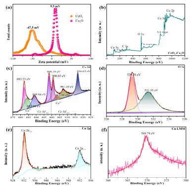 CeO2-Cu2O 2D/3D S型异质结界面促进有序电荷转移以实现高效光催化析氢