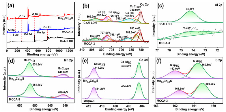Mn 0.2 Cd 0.8 S@CoAl LDH S-型异质结构建及其光催化析氢性能研究